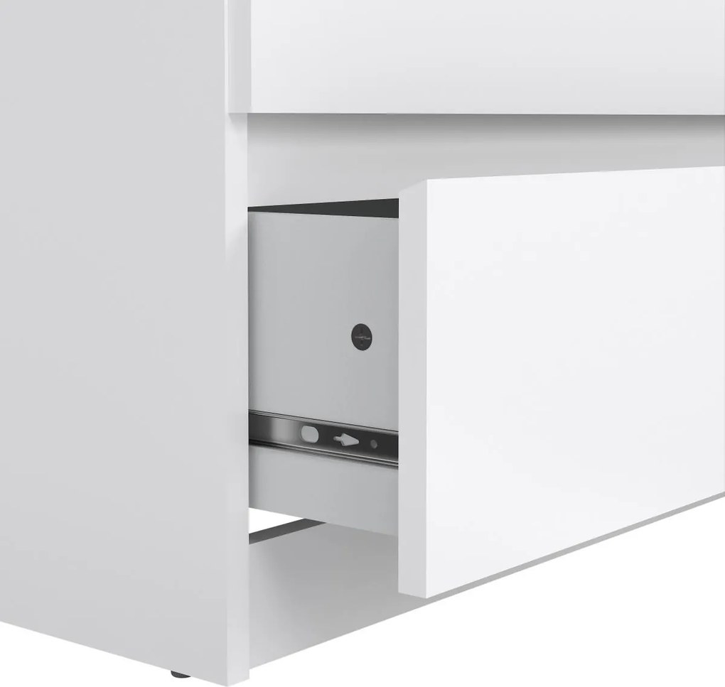 FALCO Komoda Simplicity 232 bílý lesk
