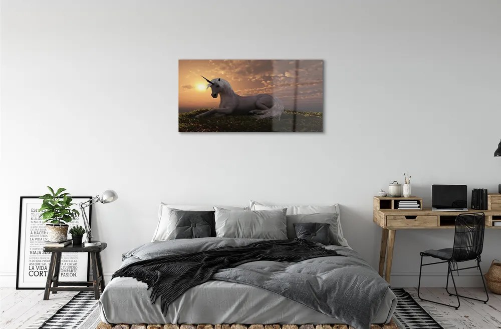 akrylový obraz Unicorn horské slunce 100x50 cm