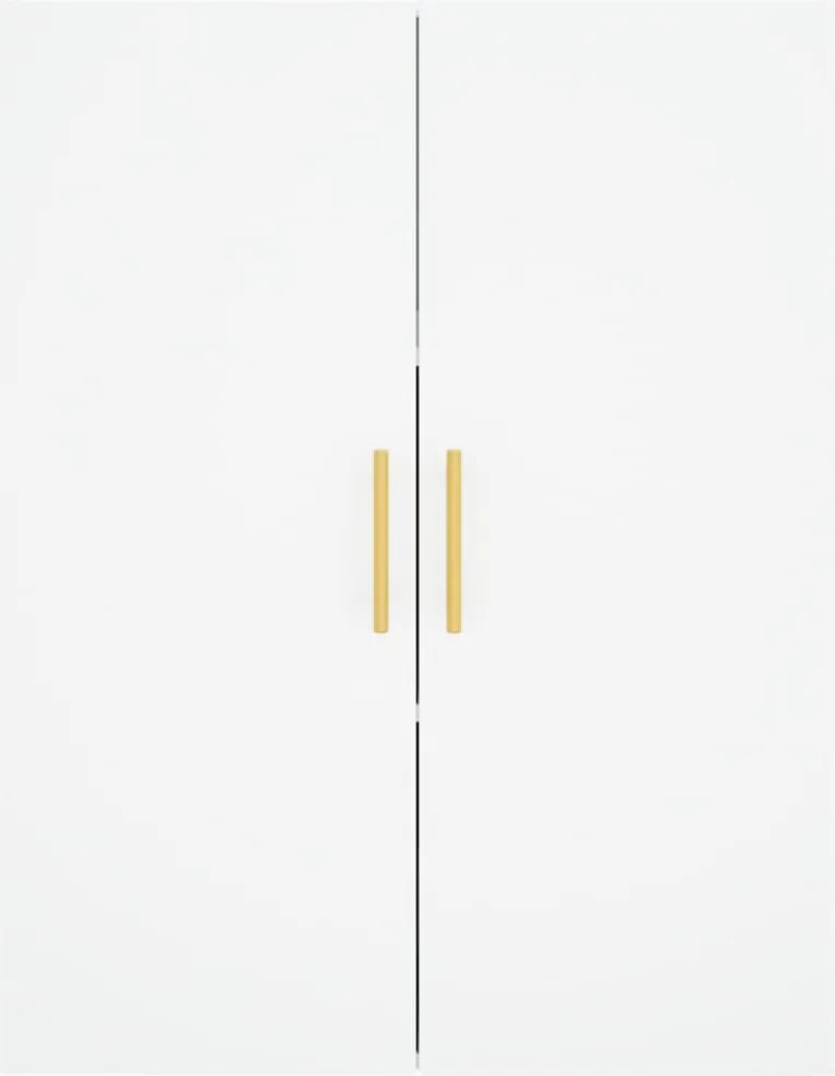 Skříň highboard bílá 69,5 x 34 x 180 cm kompozitní dřevo 3195779