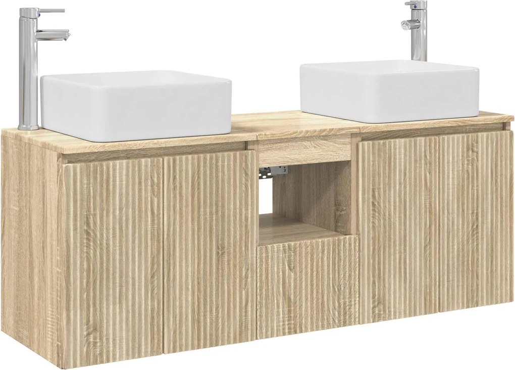 Sada koupelnových skříněk 3 ks Dub sonoma 53 x 35 x 63 cm 3405659