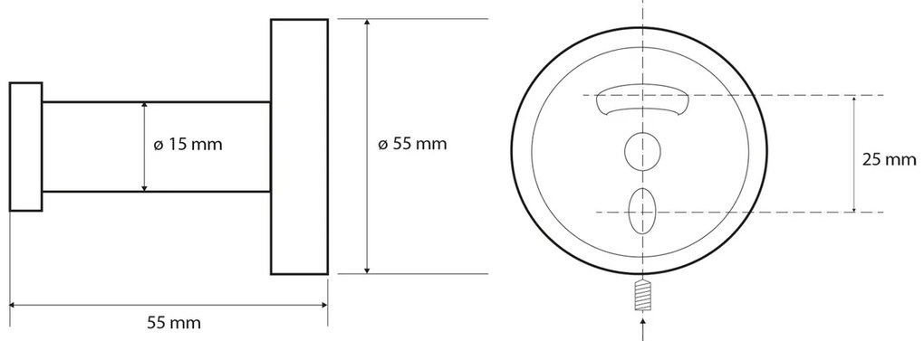 SAPHO XR203 X-Round E háček rovný, stříbrná