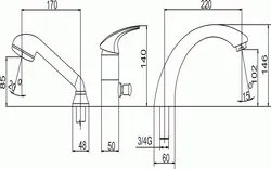 NOVASERVIS vanová stojánková baterie METALIA 57 chrom, 57045,0