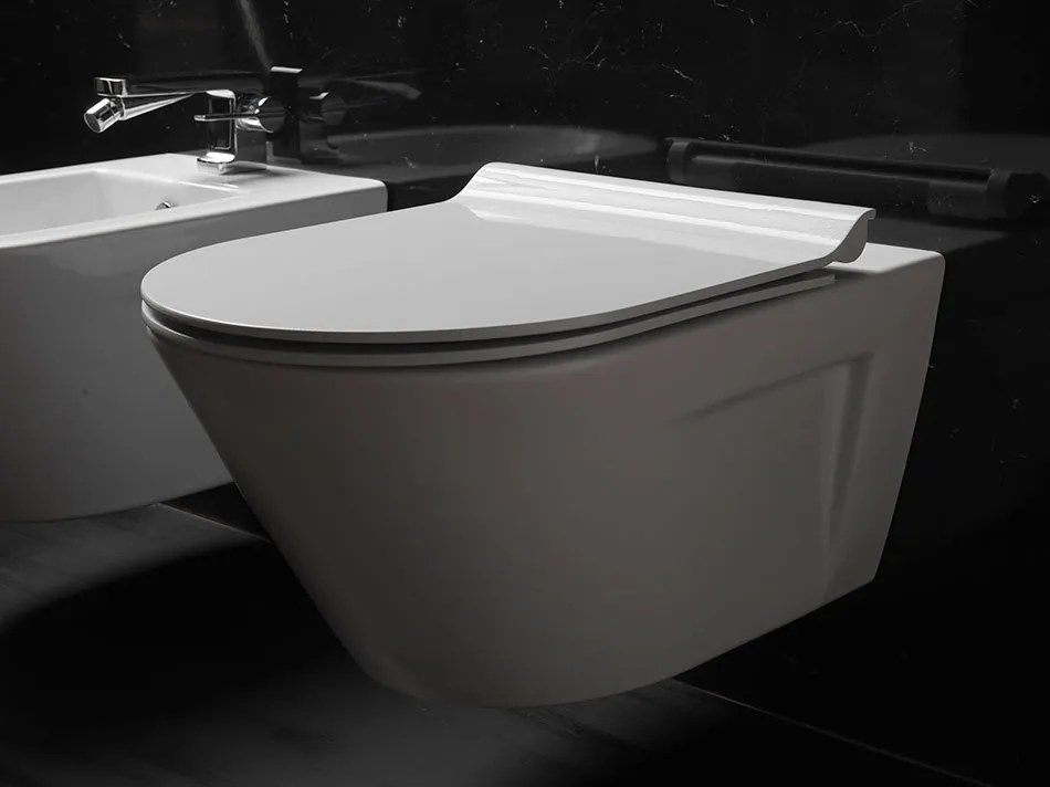 GSI GSI, NORM/PURA WC sedátko, SLIM, Soft Close, bílá/chrom, MS86CSN11