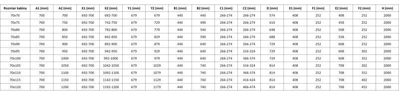 Mexen Lunar Duo, výklopný sprchový kout 70 x 70 cm, 8mm čiré sklo, zlatý matný profil, 834-070L-070P-55-00
