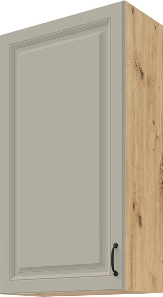 STILO ac | horní skříňka 60 G-108 1F s policemi | 60 cm | VYSOKÁ | UNI dvířka | artisan/světle šedá