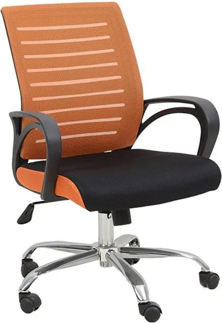 TEMPO KONDELA Kancelářská židle, oranžovo / černá, Lizbon