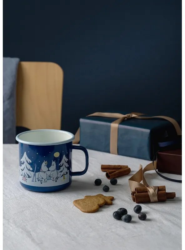 Hrnek Moomin Starry Night 0,8l, smalt / modrý