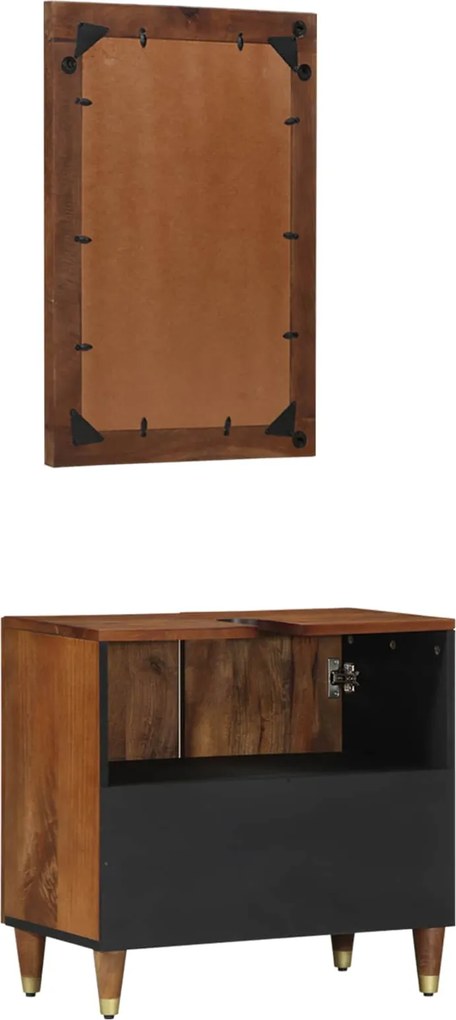 Sada koupelnových skříněk 2 ks Medová hnědá 62 x 33 x 58 cm 3310147