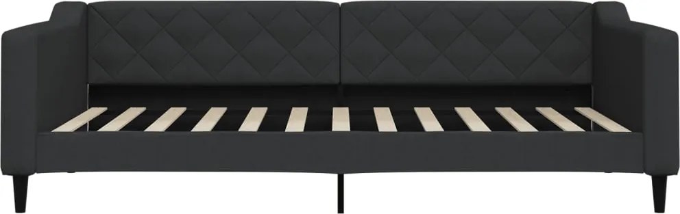 Válenda s matrací černá 100 x 200 cm textil 3197415