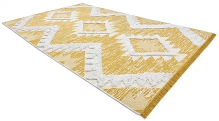 Koberec ECO SISAL BOHO MOROC Diamanty 22312 střapce - dvě úrovně rou