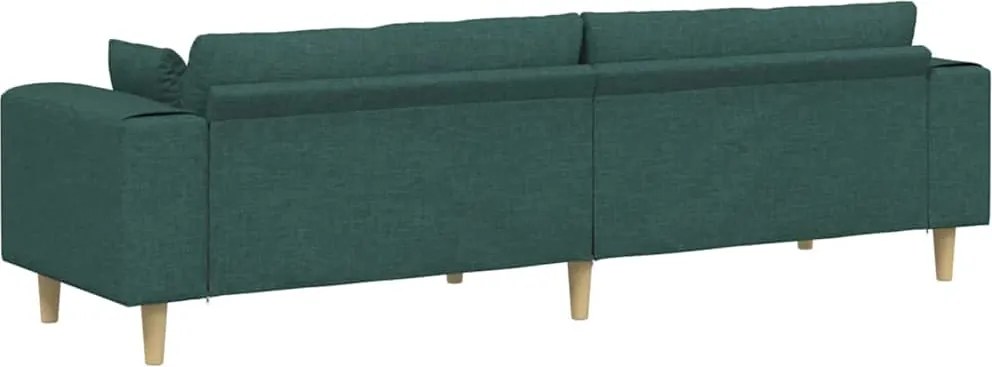 Pohovka Tmavě zelená 250 x 77 x 76 cm textil 3335147