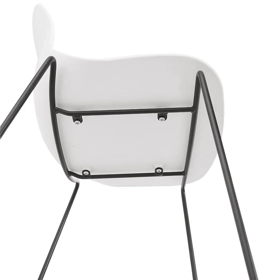 Kokoon Design Barová židle Ziggy Mini Barva: bílá/chrom