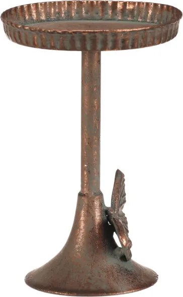 Kovový svícen 20 cm měděný FUP563-M