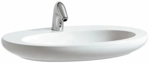 Umyvadlo na desku Laufen Alessi One 75x52 cm otvor pro baterii uprostřed H8189724001041