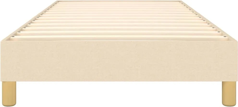 Rám postele s boxspringem krémově 80x200 cm textil 3120571