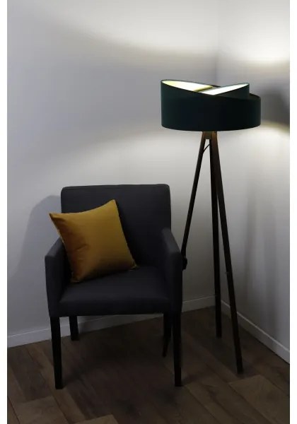 Stojací lampa GALAXY 1xE27/60W/230V zelená/wenge