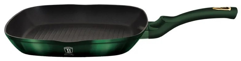 BERLINGERHAUS Pánev grilovací s titanovým povrchem 28 cm Emerald Collection BH-6050