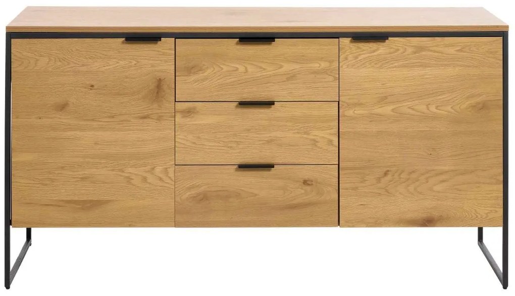 Designová komoda Valenzuela 155 cm vzor dub