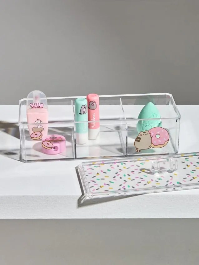 Sinsay - Organizér na kosmetiku Pusheen the Cat - clear