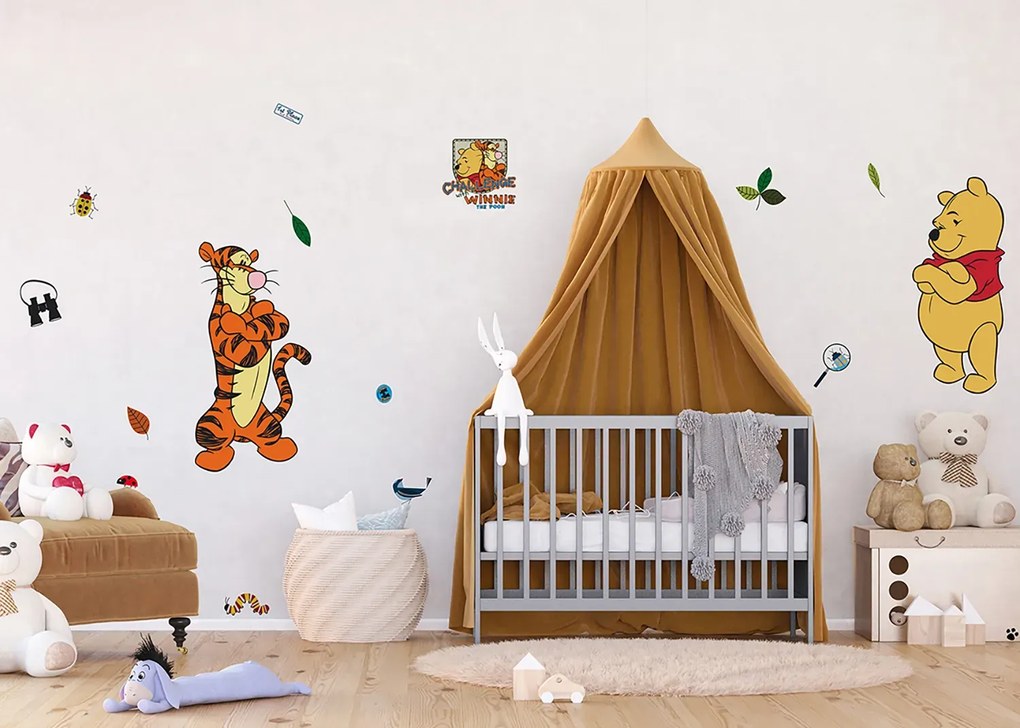Dětská samolepka na zeď Disney Medvídek Pú – Výzva | 65 x 85 cm | DDK866