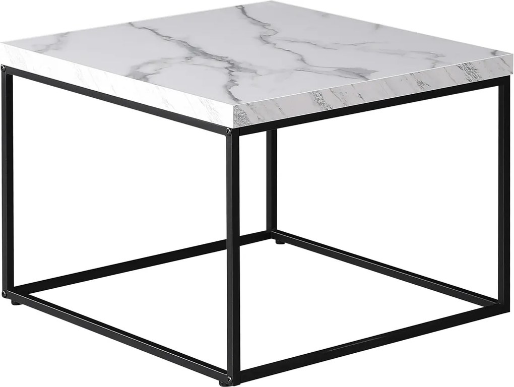 Autronic Konferenční stolek CT-V2006 60x60 cm Odstín: Bílý mramor
