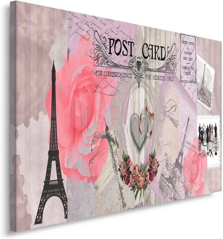 CARO Obraz na plátně - Post Card From Paris 1 40x30 cm