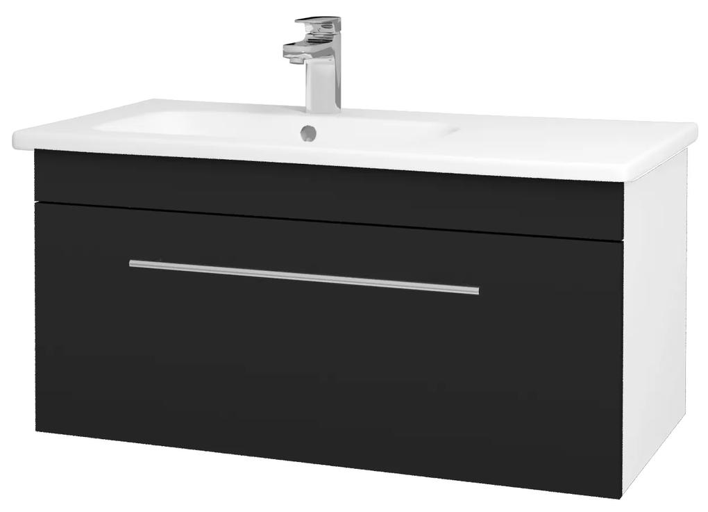 Dřevojas Koupelnová skříň ASTON SZZ 90 Varianta: N01 Bílá lesk / Úchytka T03 / D20 Galaxy