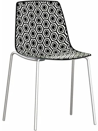 Gaber Plastová židle ALHAMBRA NA Barva kostry bílá kostra Barva plastu Gaber bílá - šedá