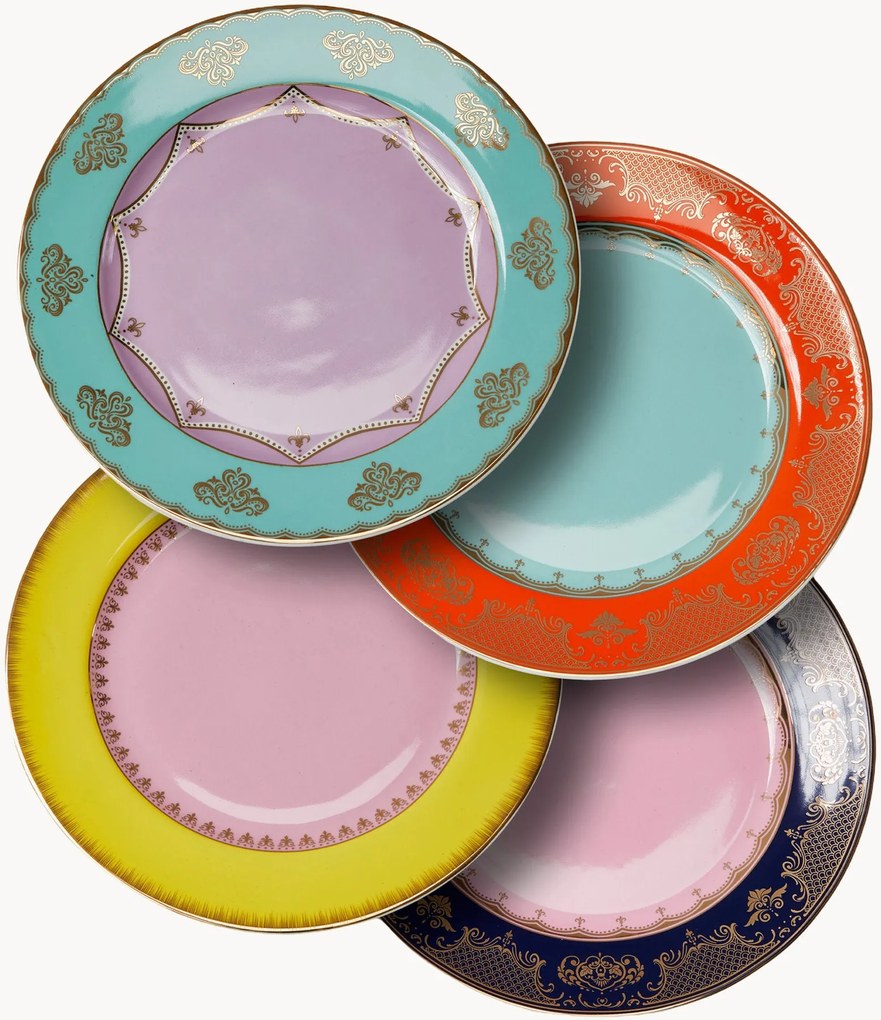 Sada porcelánových mělkých talířů Grandpa, 4 díly