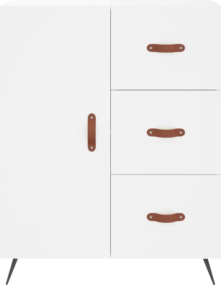 Skříň highboard bílá 69,5 x 34 x 180 cm kompozitní dřevo 3195875