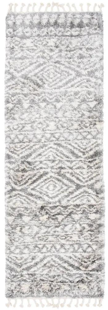 Kusový koberec shaggy Acama šedý atyp 80x200cm
