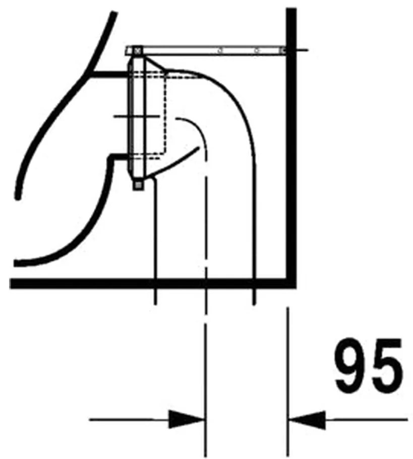 Duravit Darling New - Stojící WC, 37 x 57 cm, bílé 2139090000