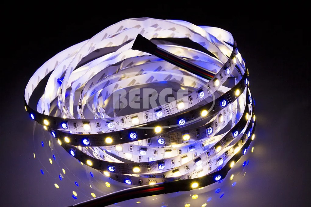 BERGE LED pásek - SMD 5050 - RGB+WW - 2,5 m - 60 LED/m - 14,4 W/m - IP20