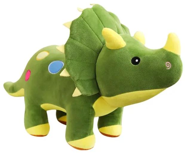 Plyšový dinosaurus Triceratops 40/55/100 cm Barva: zelená, Rozměry: 40 cm