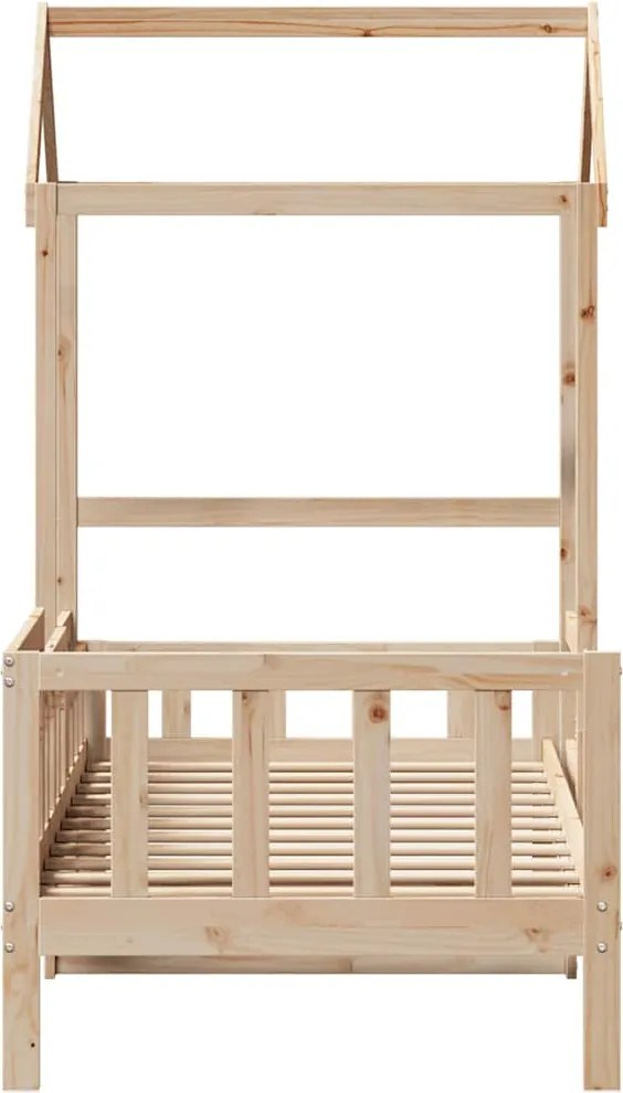 Válenda se střechou 80 x 200 cm masivní borové dřevo 3282264