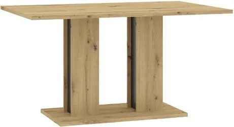 Jídelní stůl Cangas, dub artisan / černá
