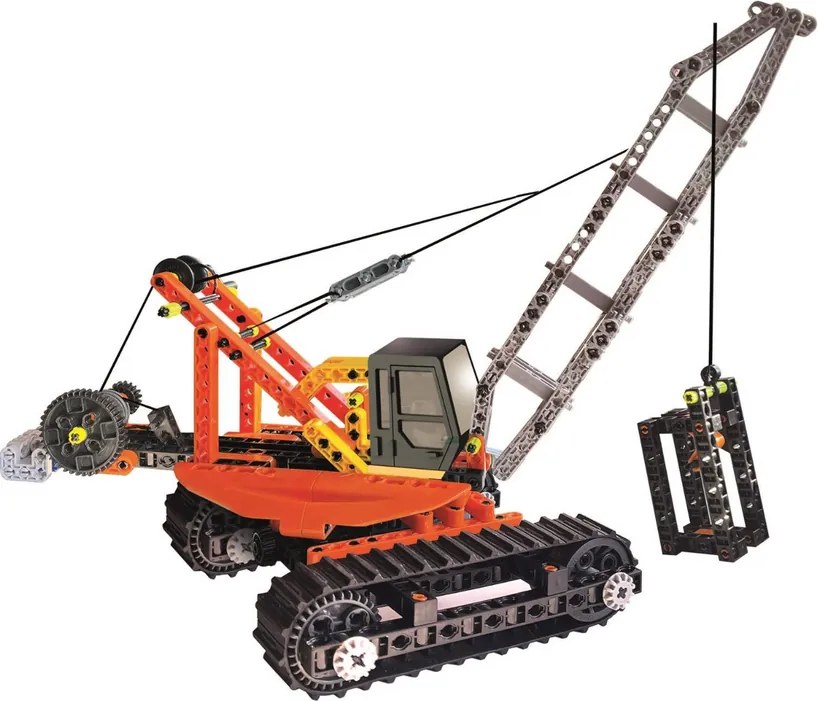 Vědecká zábava – Laboratoř mechaniky: Pásový jeřáb – polský jazyk – Clementoni 50402