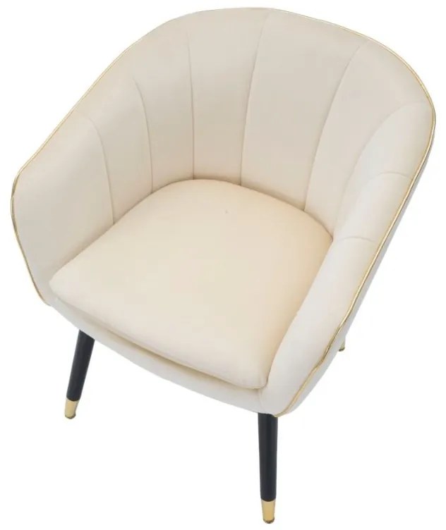 Designové křeslo Dandelion krémové