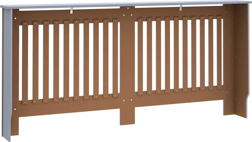 Kryt radiátoru 2 ks Šedá 172 x 19 x 81,5 cm Kompozitní dřevo 3403234