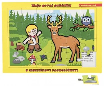 Puzzle deskové O Smolíčkovi Pacholíčkovi 26x17cm 24 dílků Moje první pohádky