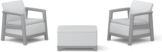Světle šedý zahradní lounge set pro 2 Scandi Linea – Keter