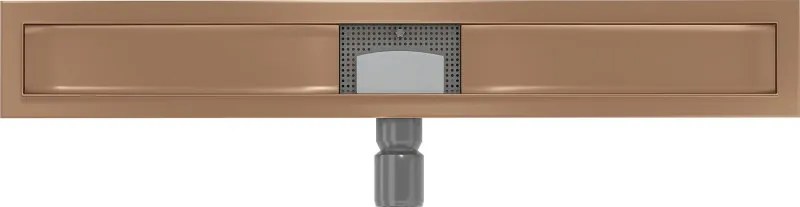 Mexen Flat korpus pro liniový odtok 80 cm, kartáčovaná měď - 1C15080