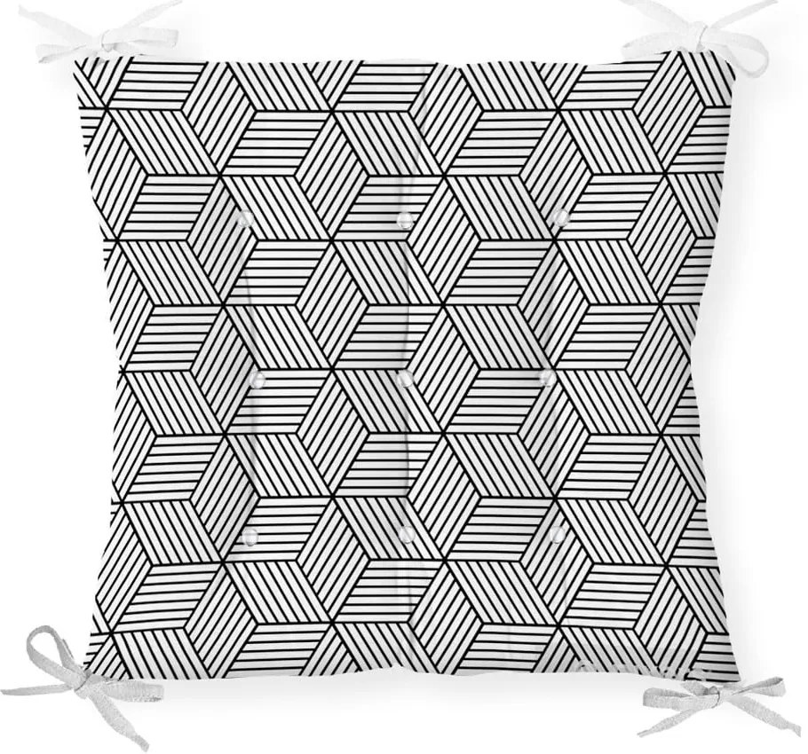 Podsedák s příměsí bavlny Minimalist Cushion Covers CrisCros, 40 x 40 cm