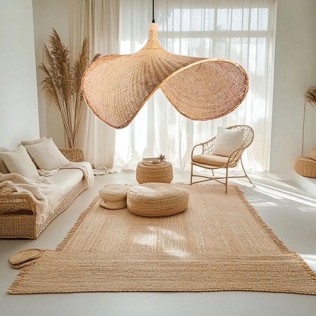 Toolight Boho, závěsné svítidlo 1xE27 APP1577-5C, přírodní hnědá, OSW-03800