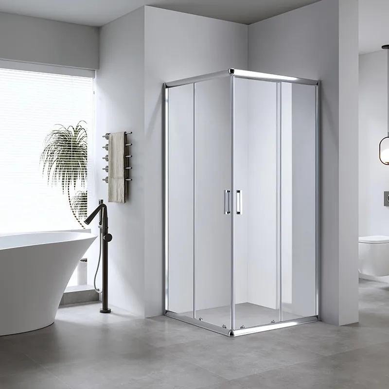 BPS-koupelny Čtvercový sprchový kout HYD-SK1019 100x100 chrom/transparent