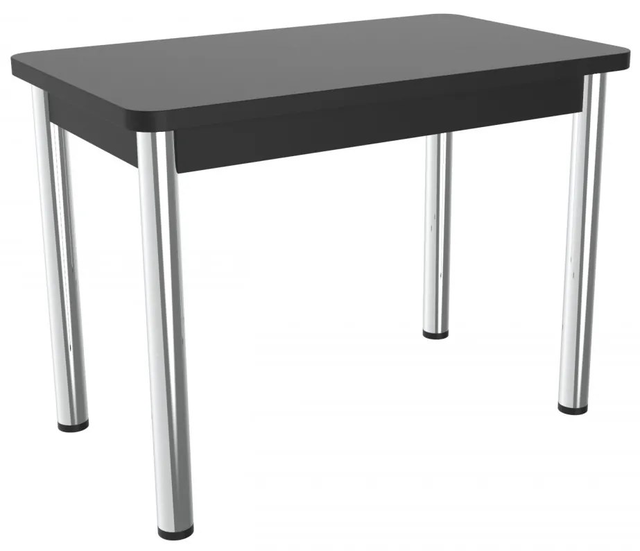 Jídelní stůl 100 x 60 cm - kovové nohy  - 2 varianty desky / volitelný dekor Javor