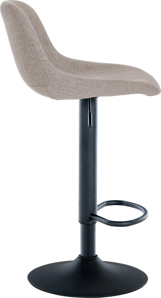 Sada 2 barových židlí Loft látka – taupe