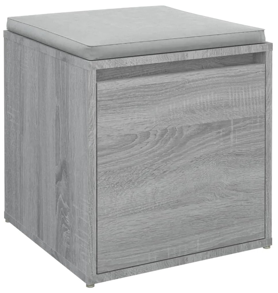 Úložný box se zásuvkou šedý sonoma 40,5 x 40 x 40 cm kompozit - Default Title