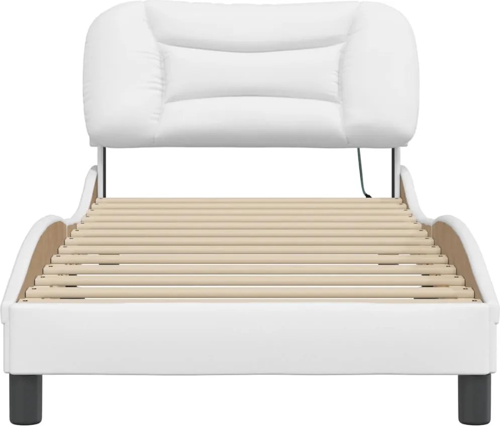 Rám postele s LED bez matrace Hvar bílý 90 x 200 cm 3213907
