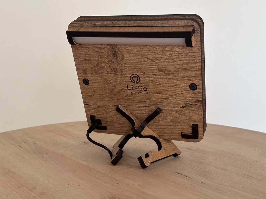 Li-Go "Strom života" lampa 19x19cm provedení povrchu: ořech